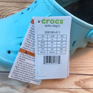 CROCS | Shoes | Crocs Echo Clog Arctic Blue | Poshmark